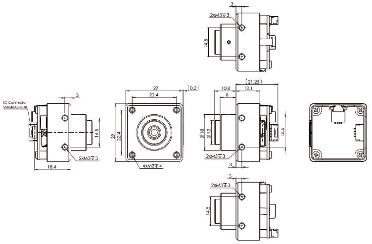 STC Series (USB3.0 Vision Board Level Camera with Liquid Lens) USB3.0 ...